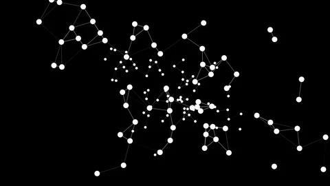 Abstract animated plexus structure float... | Stock Video | Pond5