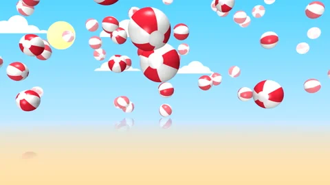 Bouncing Beach Ball Stock Footage ~ Royalty Free Stock Videos | Pond5