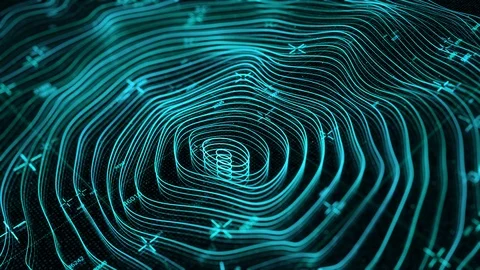 Abstract animation of digital surface ma... | Stock Video | Pond5
