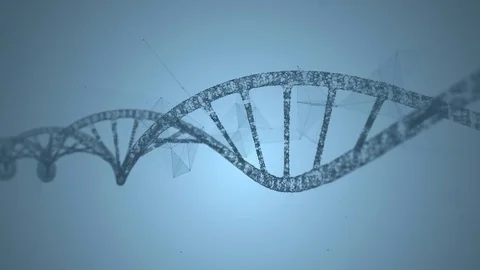 Abstract animation of DNA and plexus. Lo... | Stock Video | Pond5