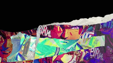 Abstract animation of piece of paper. to... | Stock Video | Pond5