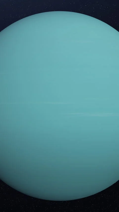 Abstract animation of planet Uranus. Ani... | Stock Video | Pond5