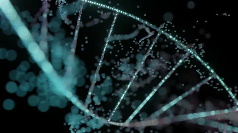 Abstract Animation With Rotating DNA And... | Stock Video | Pond5