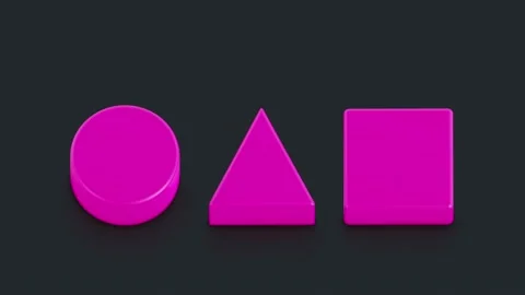 Abstract animation of the SQUID GAME sym... | Stock Video | Pond5