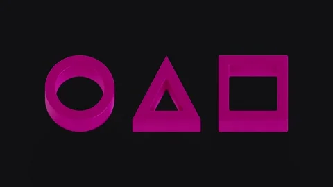 Abstract animation of the SQUID GAME sym... | Stock Video | Pond5