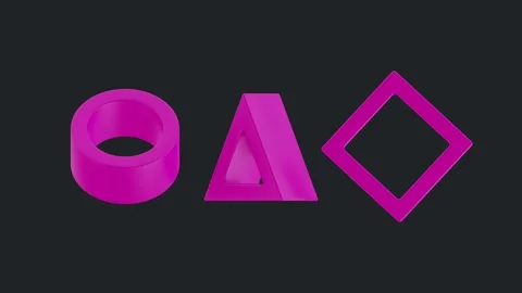 Abstract animation of the SQUID GAME sym... | Stock Video | Pond5