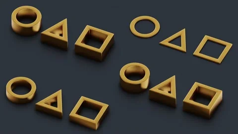 Abstract animation of the SQUID GAME sym... | Stock Video | Pond5