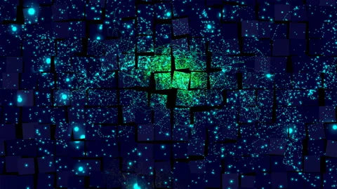 Abstract animation stylized space backgr... | Stock Video | Pond5