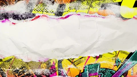 Abstract animation with torn paper with ... | Stock Video | Pond5