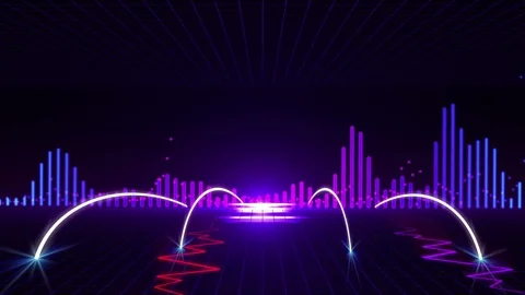 Abstract animation vibration graph pulse... | Stock Video | Pond5