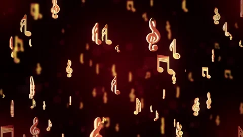 Falling Music Notes Stock Video Footage | Royalty Free Falling Music ...