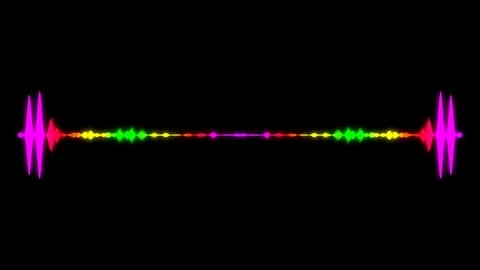 Abstract audio visualizer equalizer. Dig... | Stock Video | Pond5