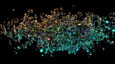 Abstract background 3D animation shiny p... | Stock Video | Pond5