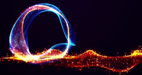 Abstract background with bright shiny pa... | Stock Video | Pond5