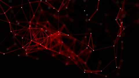 Abstract background dark red with plexus... | Stock Video | Pond5