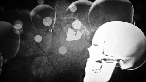 Floating Skulls Stock Video Footage | Royalty Free Floating Skulls ...