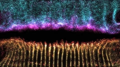 Abstract background liquid energy partic... | Stock Video | Pond5