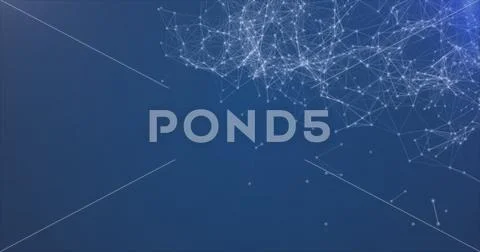 Abstract background with original plexus on a light blue background ...