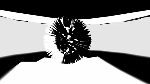 abstract black and white animation | Stock Video | Pond5