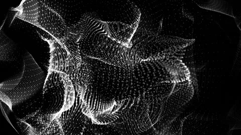 Abstract Black And White Particles Backg... | Stock Video | Pond5