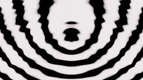 Abstract black and white ripple curve ci... | Stock Video | Pond5