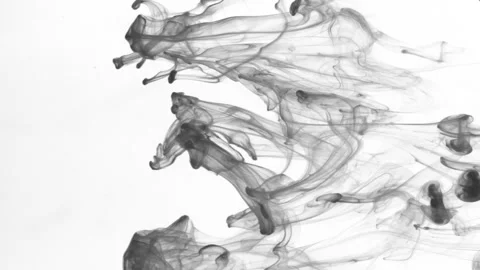 Abstract black ink in water. background | Stock Video | Pond5