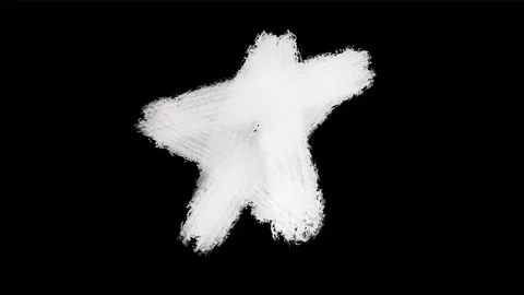 Abstract black screen hand-drawing brush... | Stock Video | Pond5