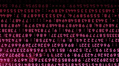 Abstract blinking and changing numbers w... | Stock Video | Pond5