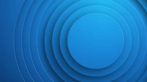 Abstract blue 3d circle with shadow shap... | Stock Video | Pond5
