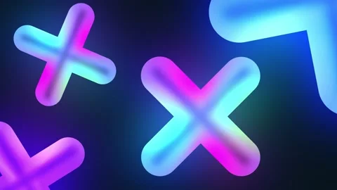 Abstract Blue and Pink Moving Glowing Cr... | Stock Video | Pond5