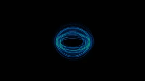 Abstract blue animated glowing circles, ... | Stock Video | Pond5