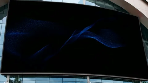 Abstract blue animation on screen, stree... | Stock Video | Pond5