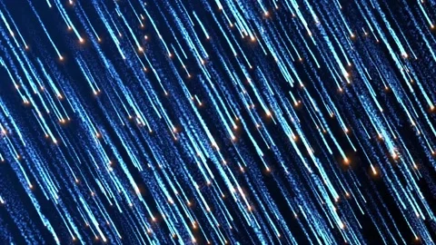 Abstract Blue Color Rain Illuminating Fo... | Stock Video | Pond5