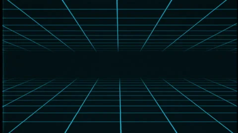 An Abstract Blue Computer Grid Scrolling... | Stock Video | Pond5