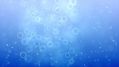 Abstract Blue Cool Circles And Particles... | Stock Video | Pond5