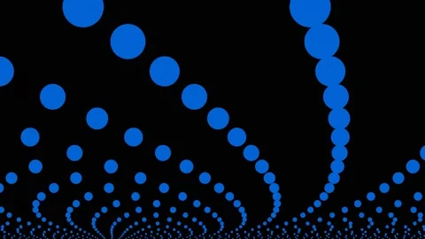 abstract blue dot line motion background | Stock Video | Pond5