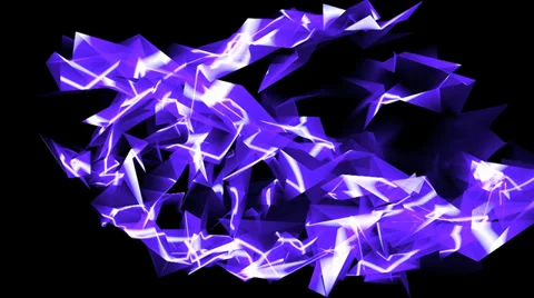 Abstract blue glass fragment curve & las... | Stock Video | Pond5