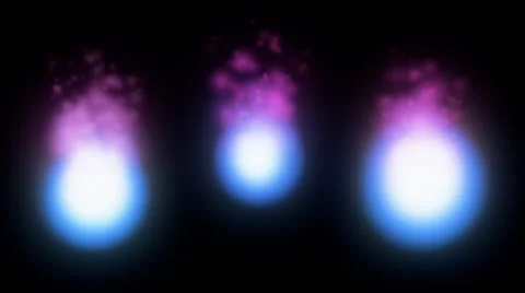 Abstract Blue Glowing Flames with Pink S... | Stock Video | Pond5