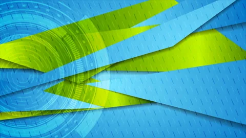 Abstract blue green technology futuristi... | Stock Video | Pond5