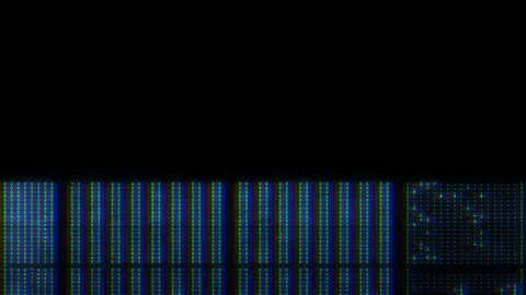 Abstract Blue Hacker Code Running Across... | Stock Video | Pond5