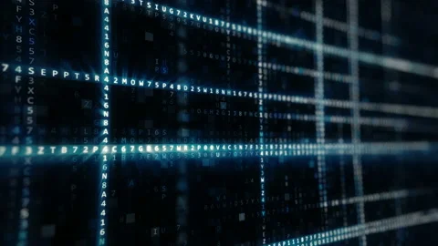 Abstract blue hex background technology | Stock Video | Pond5