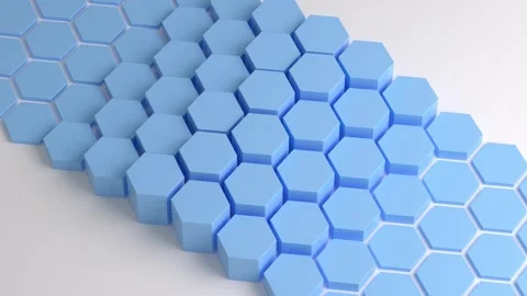 Blue Honeycomb Background Stock Footage ~ Royalty Free Stock Videos | Pond5