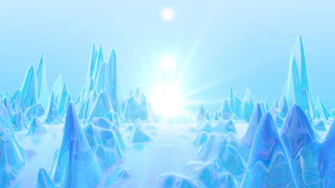 Abstract Blue Ice Spike Field on Transpa... | Stock Video | Pond5