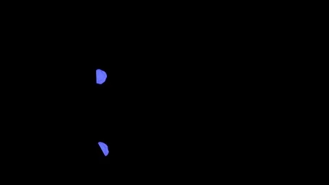 Abstract Blue ink drop on a black backgr... | Stock Video | Pond5