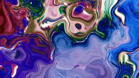 Abstract blue liquid paint animation.blu... | Stock Video | Pond5