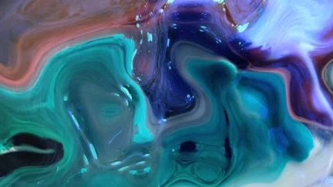 Abstract blue liquid paint animation.blu... | Stock Video | Pond5