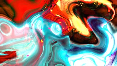 Abstract blue liquid paint animation.blu... | Stock Video | Pond5