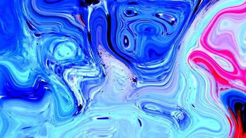 Abstract blue liquid paint animation.blu... | Stock Video | Pond5