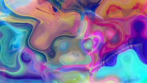 Abstract blue liquid paint animation.blu... | Stock Video | Pond5