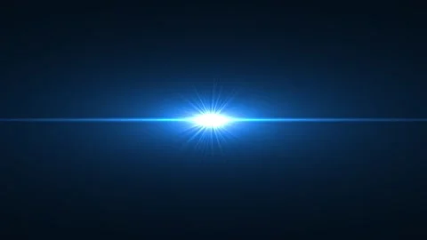 Abstract blue optical shine light lens f... | Stock Video | Pond5